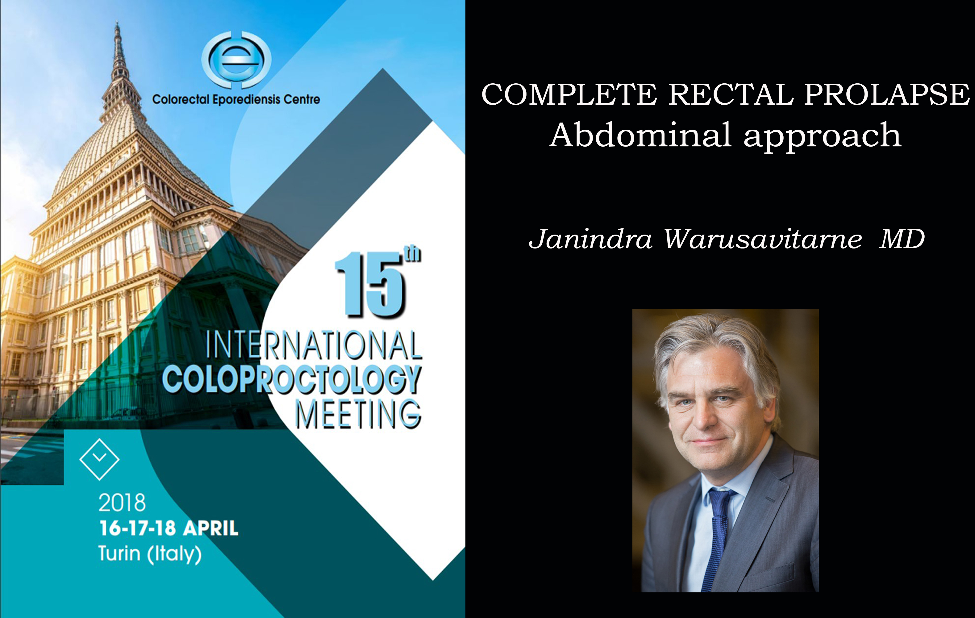 COMPLETE RECTAL PROLAPSE - Abdominal Approach - Prof Andrè D’Hoore @ # ...